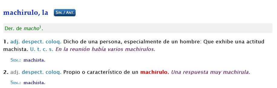 Machirulo o chunda-chunda, entre las palabras que la RAE incorpora este ...