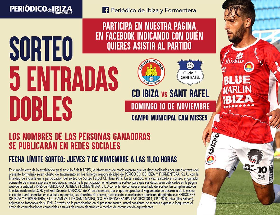 Sorteo: Consigue una entrada doble para el CD Ibiza - San Rafael