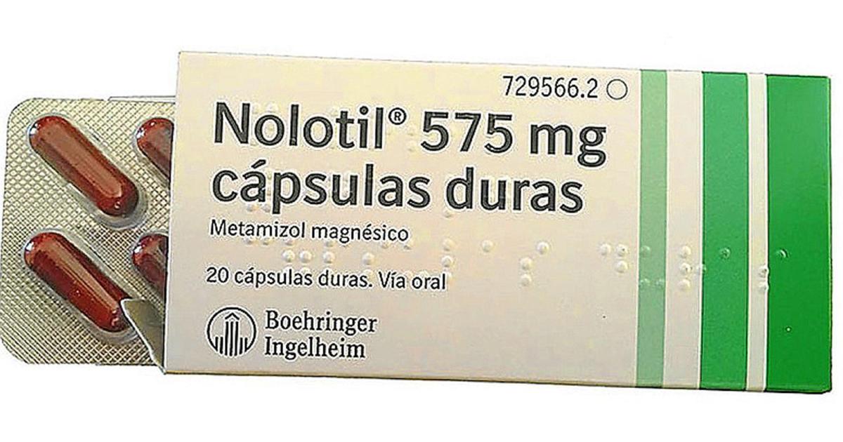 Nolotil | Denuncia a Sanidad por los daños que provoca el medicamento