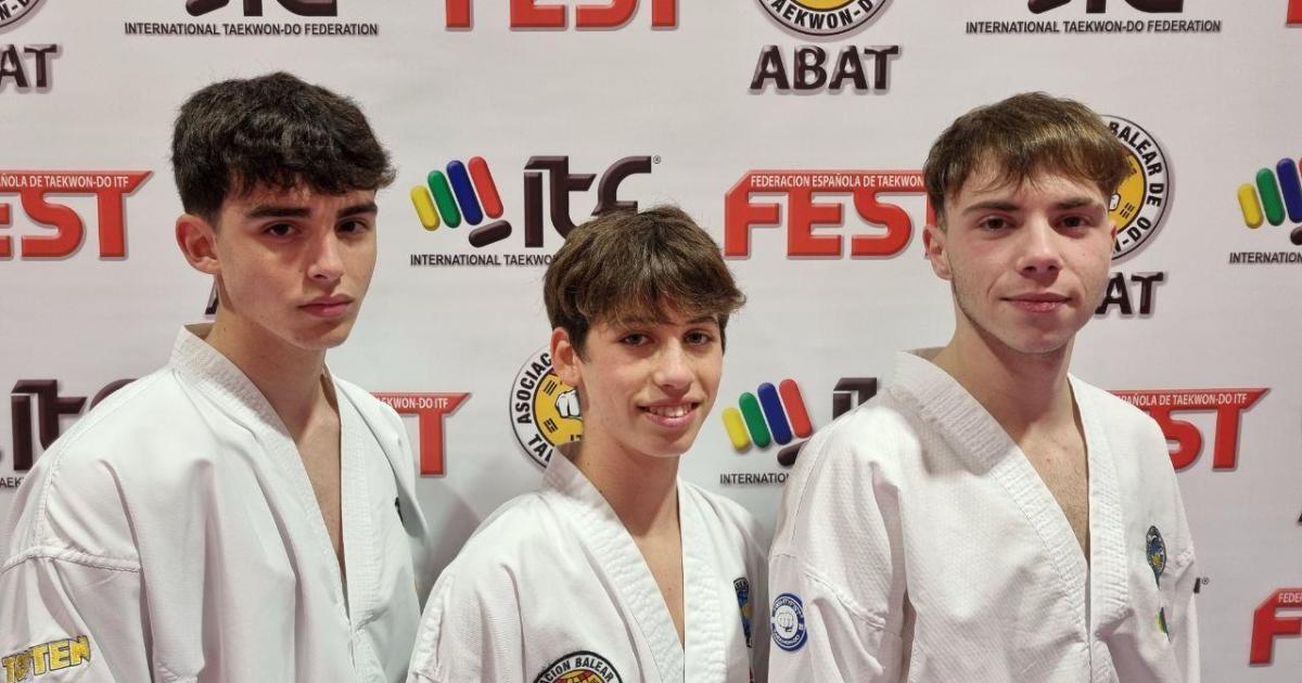 El Dojang Ibiza nutre la selección española con tres integrantes