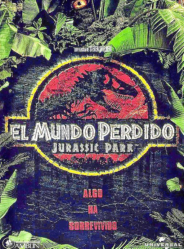El Cartel Del Parque Jurásico Del Mundo Perdido